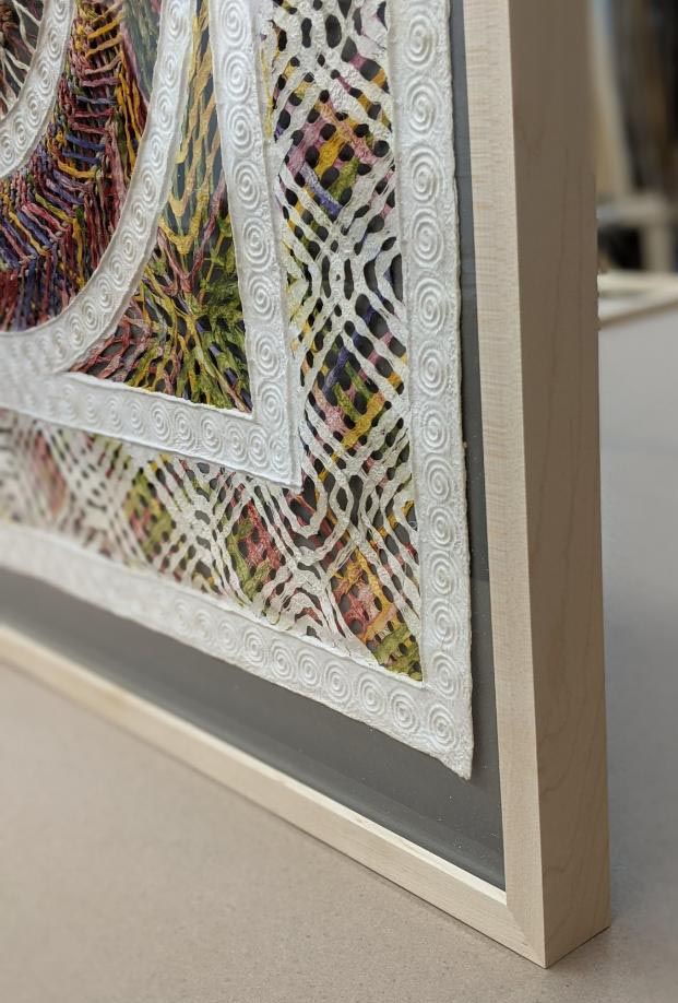 Paper & Fabric Framing: Circular Wall Art | Fastframe Houston Picture ...