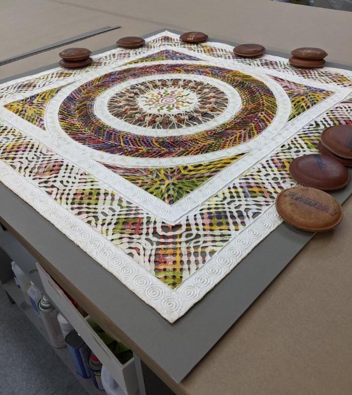 Paper & Fabric Framing: Circular Wall Art | Fastframe Houston Picture ...