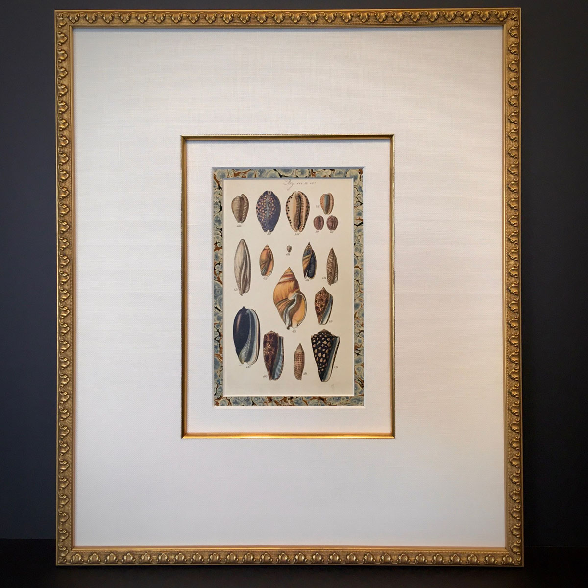 Triple mats with linen | Fastframe Houston Picture Framing