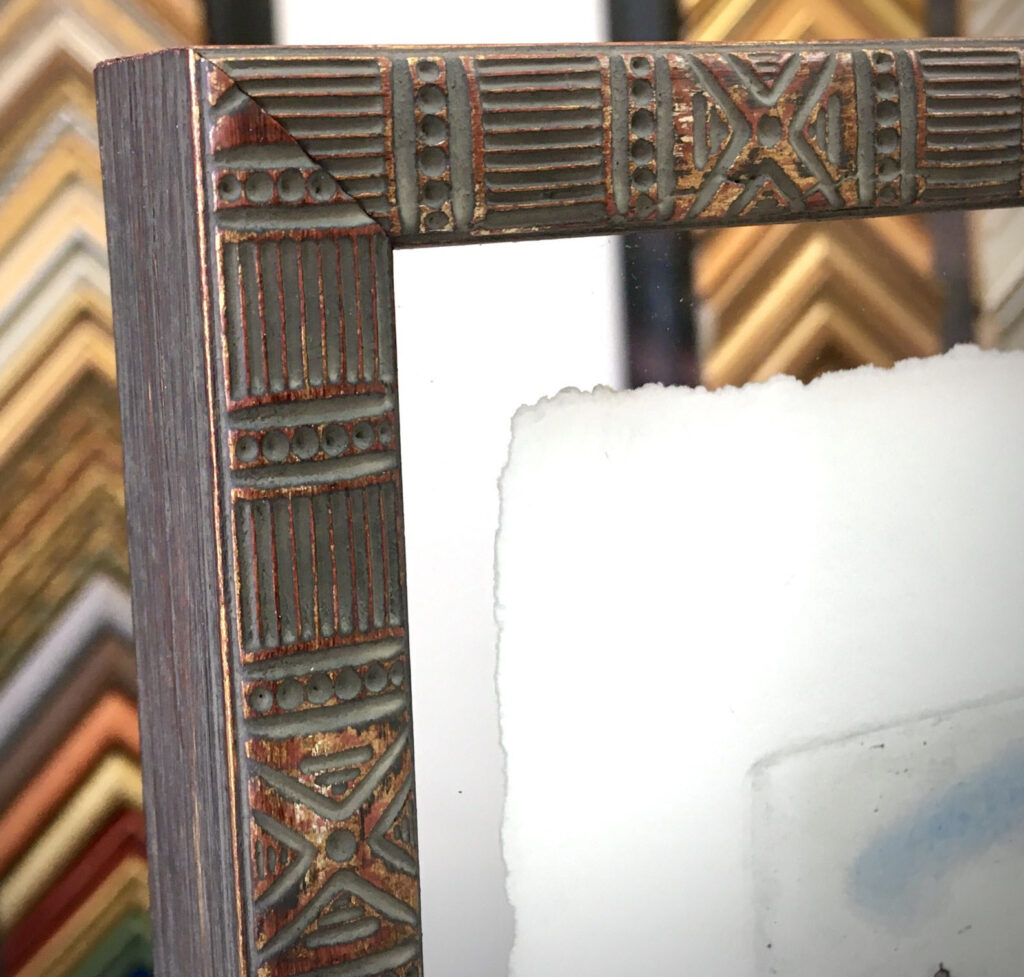 Float Framing to Show of Artwork Edges | Fastframe Houston Picture Framing