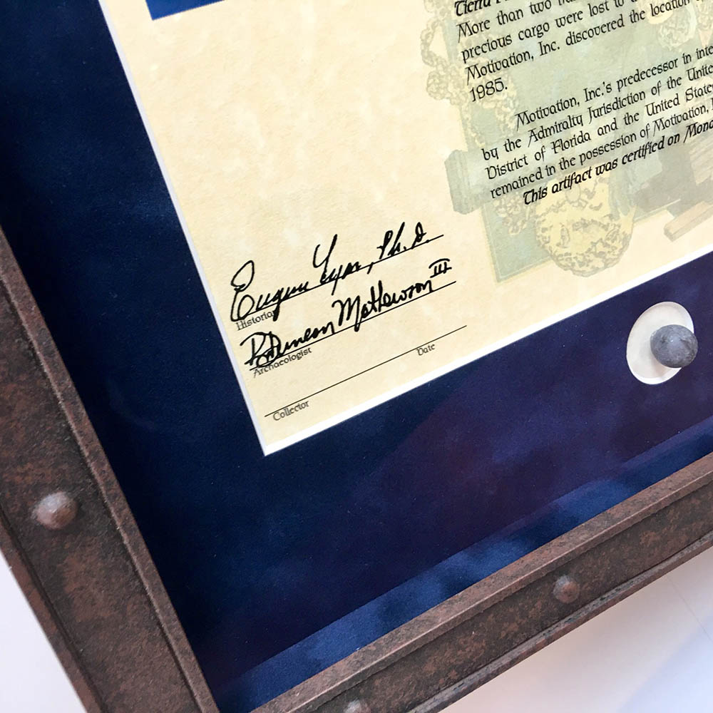 17th Century Musket Ball Display | Fastframe Houston Picture Framing